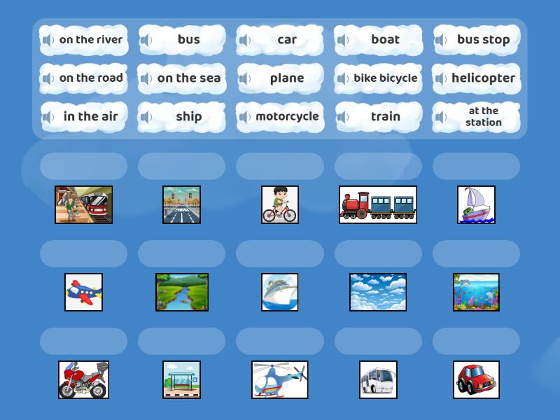 transportation - Match up