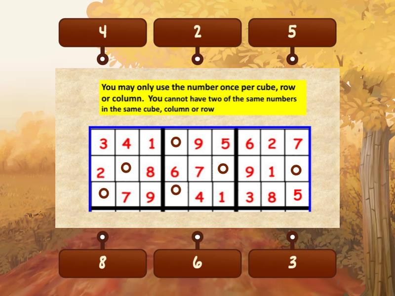 SUDOKU LESSON - 1 - Labelled diagram
