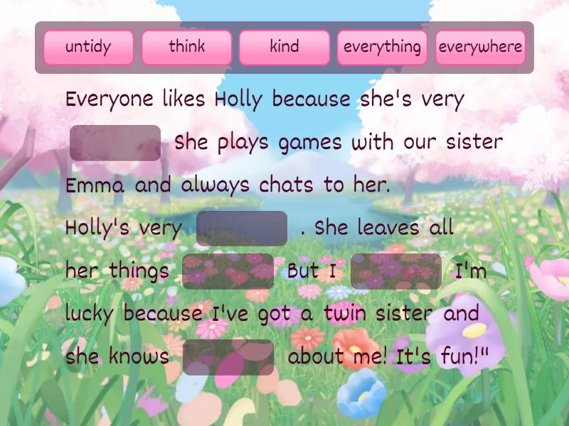 Forest+Hive Story 2 - Complete the sentence