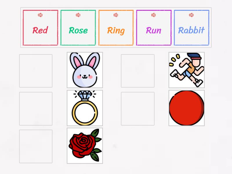 Rr words match - Match up