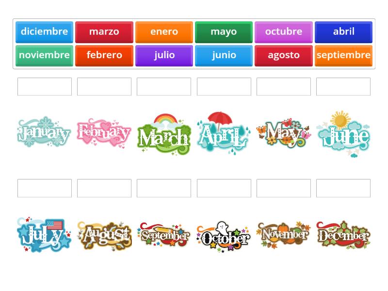 Los Meses - Match up