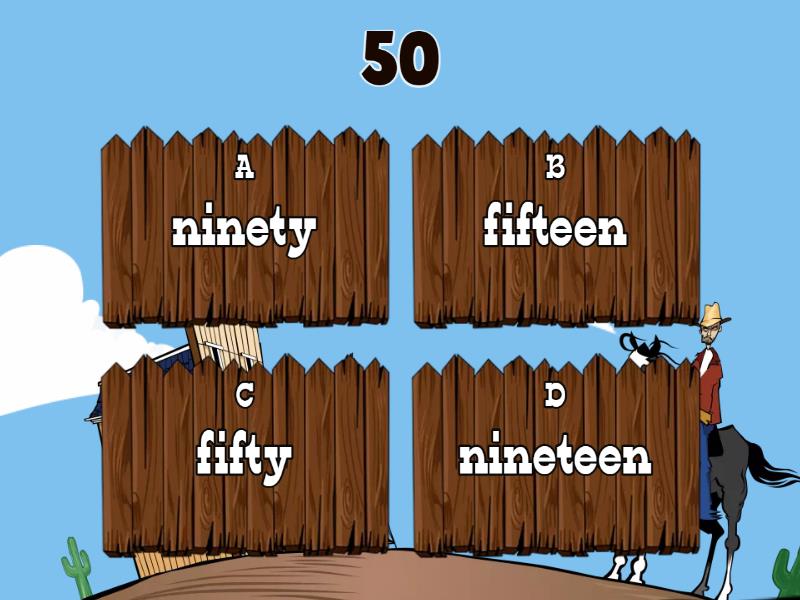 Numbers 1-100 - Quiz