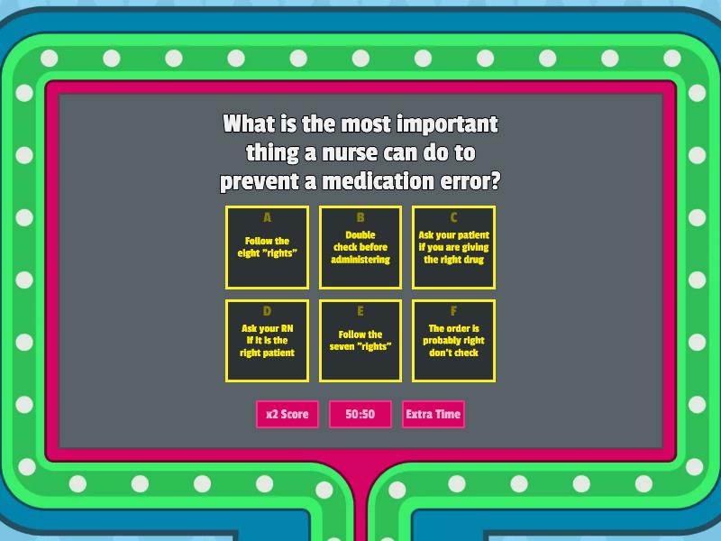 Pharmacology Chapter Two: Saftely Preparing and Giving Drugs - Gameshow ...