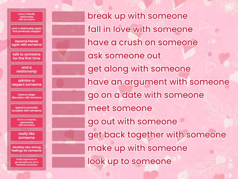 RELATIONSHIPS - Match up