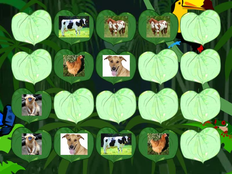 Jogo da Memoria animais - Matching pairs