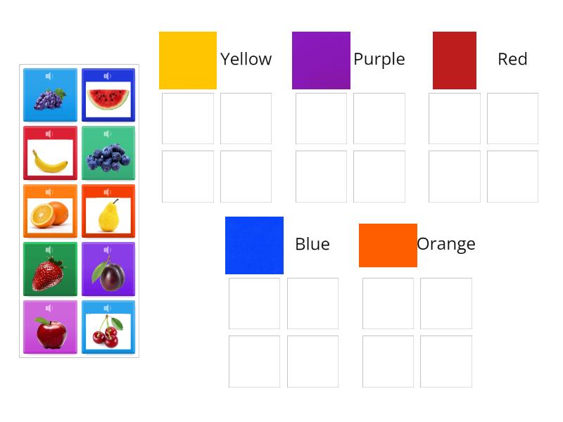 Fruits and Colours - Group sort