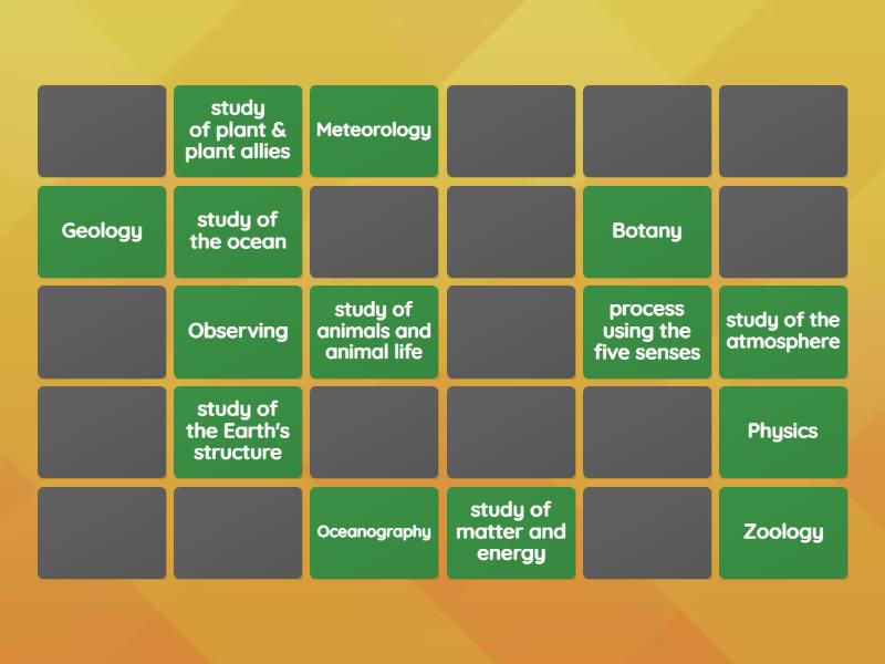 Games (Science) - Matching pairs
