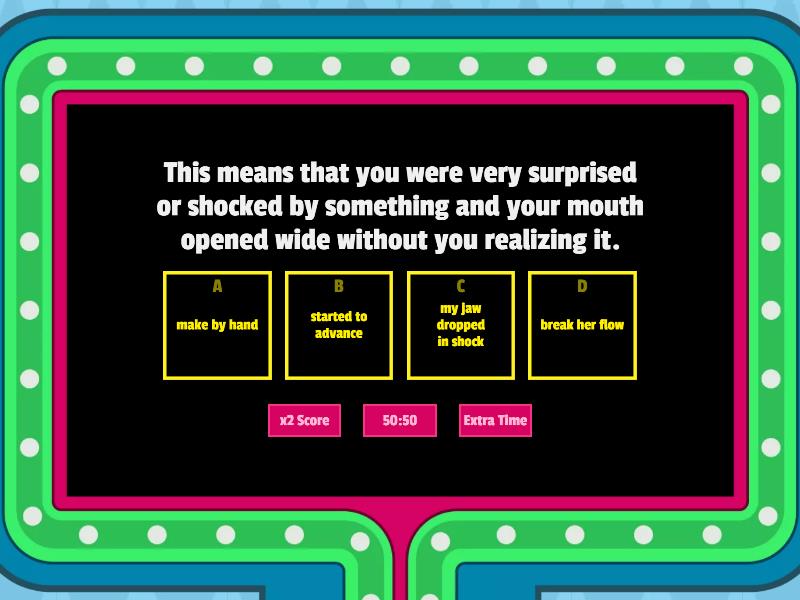 Complimenting a stranger - Gameshow quiz