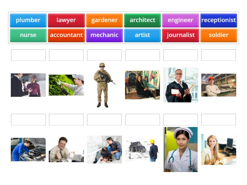 Focus 1 Unit 3.1. Jobs - Match up