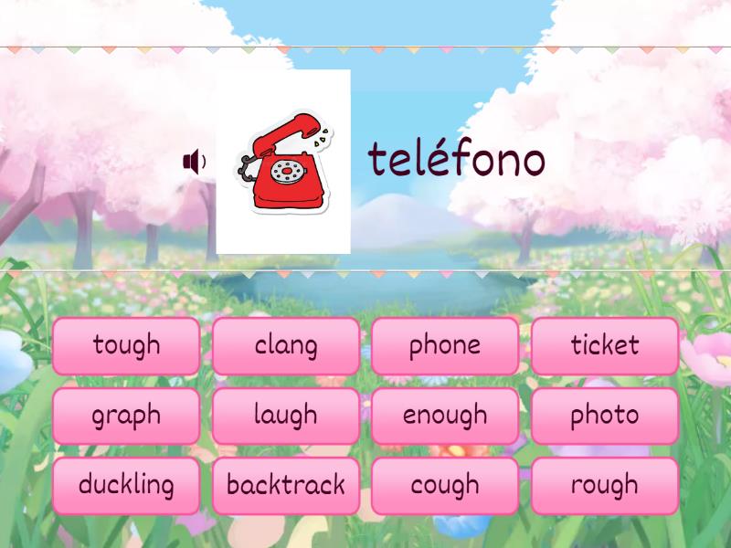 Javier 2º U5W4 Consonant Patterns ph, gh, ck,ng - Cada oveja con su pareja