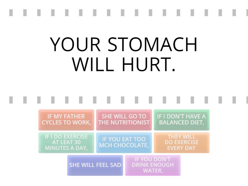 FIRST CONDITIONAL - Find the match