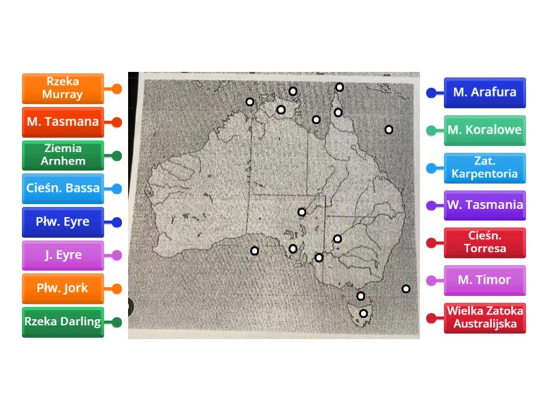Australia - Labelled diagram