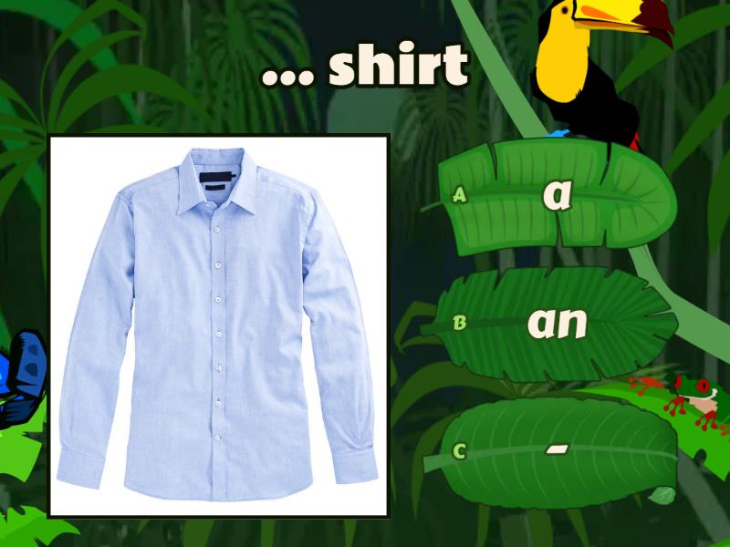 Articles + Clothes - Quiz