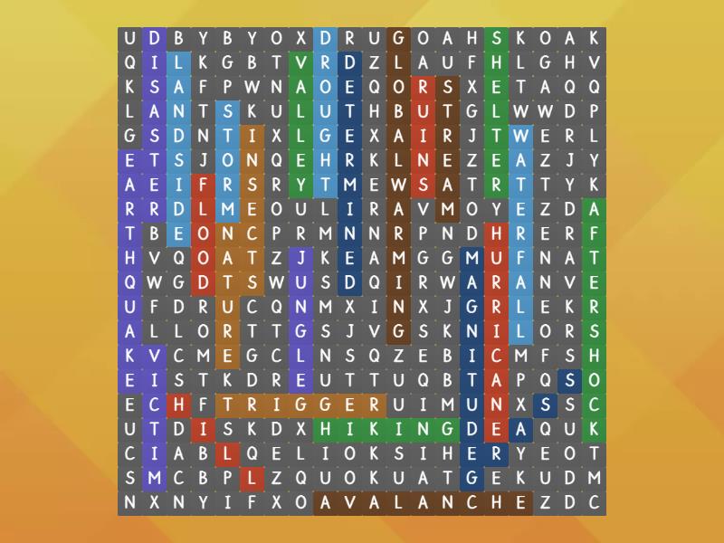 Unit:4 Human İn Nature - Sopa de letras