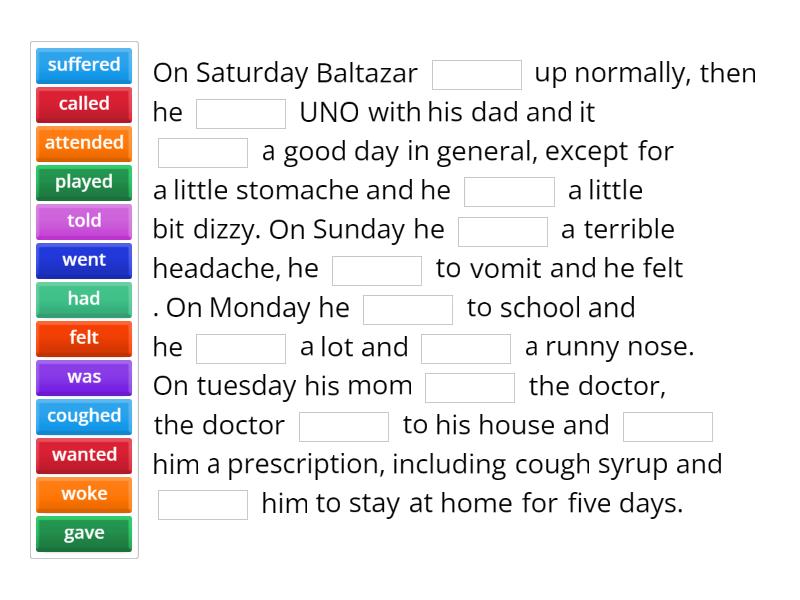 A cough - Complete the sentence