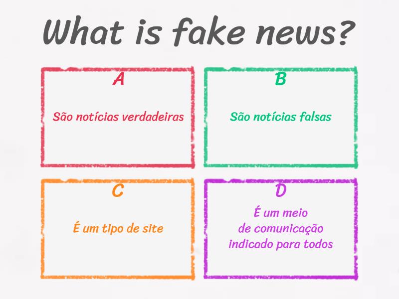 Fake News Quiz - Questionário
