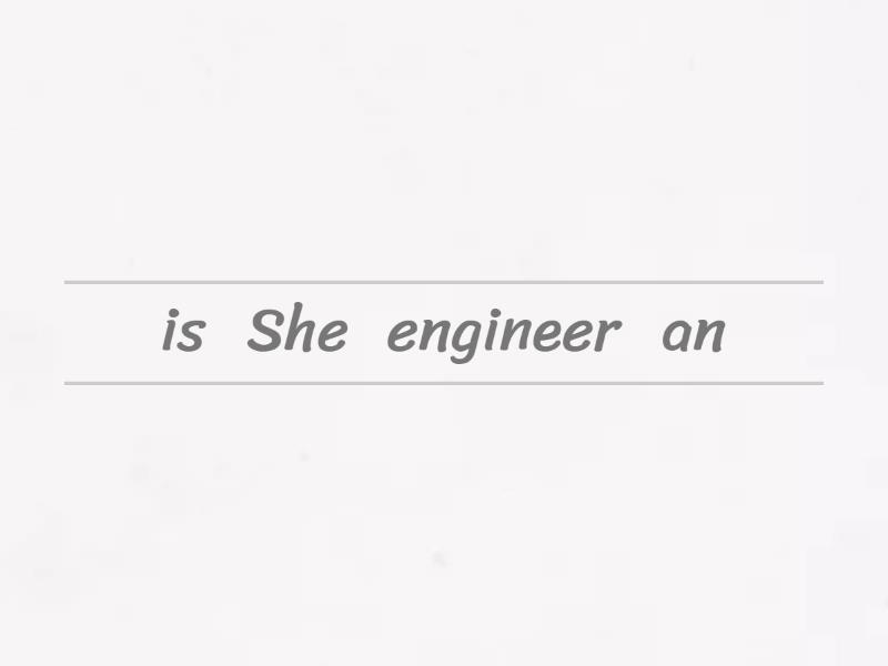 Unit 1 BEG Verb to be - Unjumble