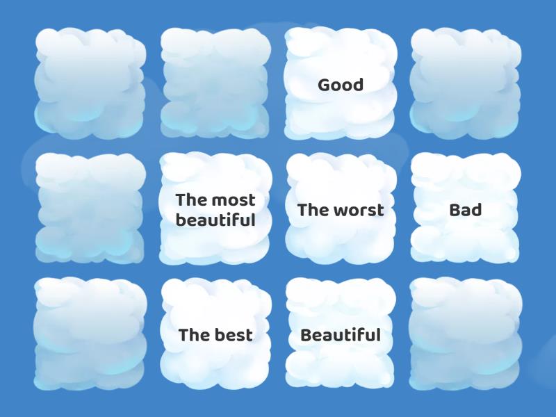 CE_Elementary - Superlatives - Matching pairs