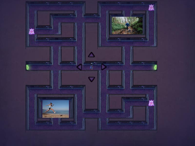 Simple Past (The Haunted House story warm up). - Maze chase