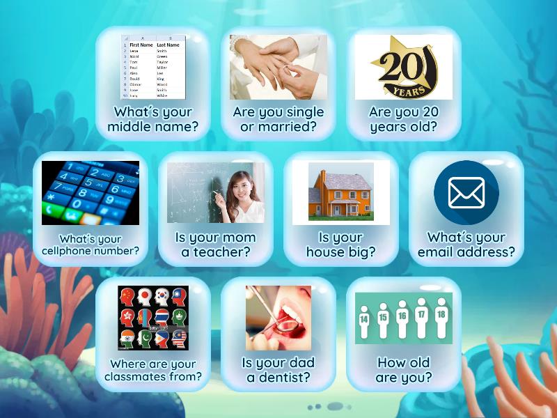 A conversation exercise! - Flip tiles