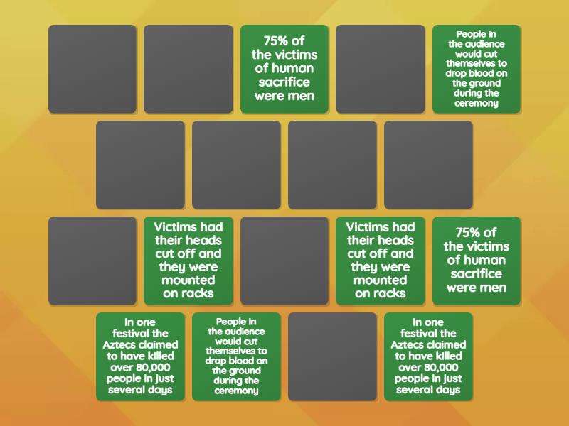 Aztecs game - Matching pairs