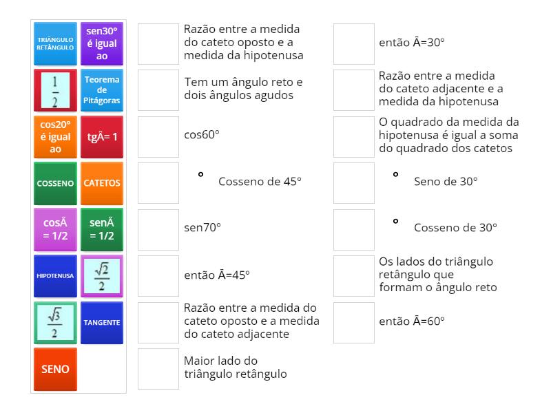 U2 AF3 RELEMBRANDO CONCEITOS - Razões trigonométricas no triângulo ...