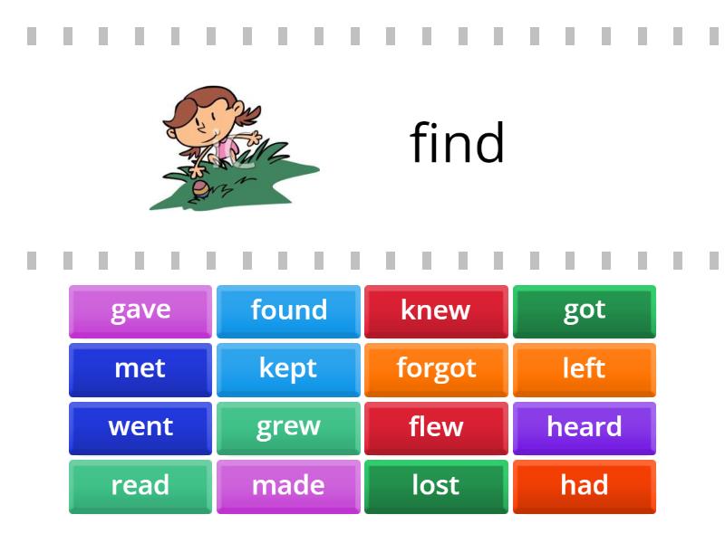 Irregular verbs_2d form_part2 - Find the match