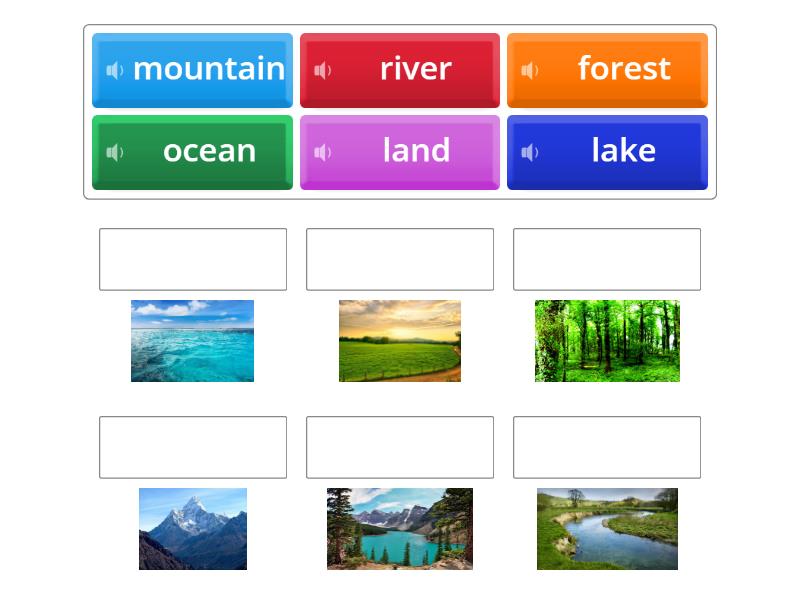 landforms - Match up