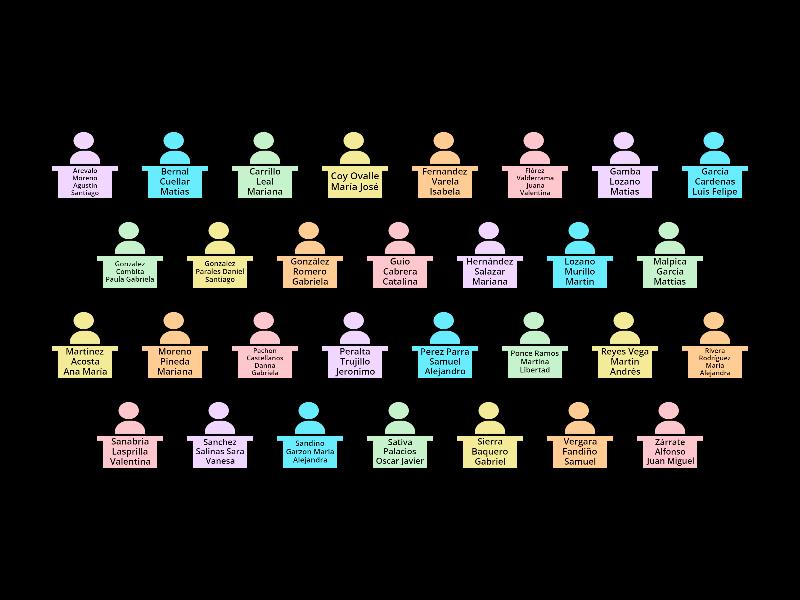 5B - 2024 - Seating plan