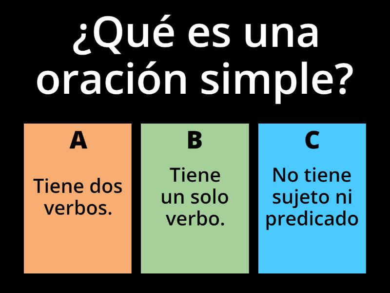 Oraciones simples y compuestas - Quiz
