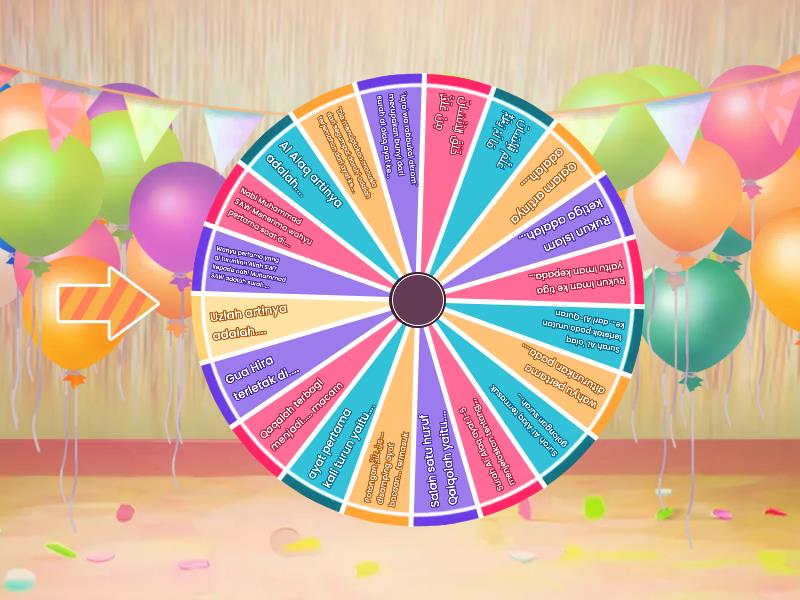 pai kelas 3 - Spin the wheel