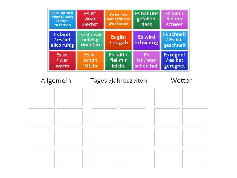 Schritte B1.1 L6 Es - Group sort