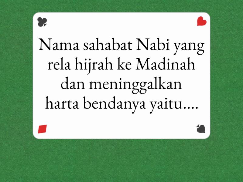 SOAL KISAH NABI MUHAMMAD SAW - Flash cards