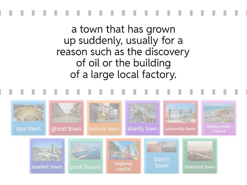 Towns with character - Find the match