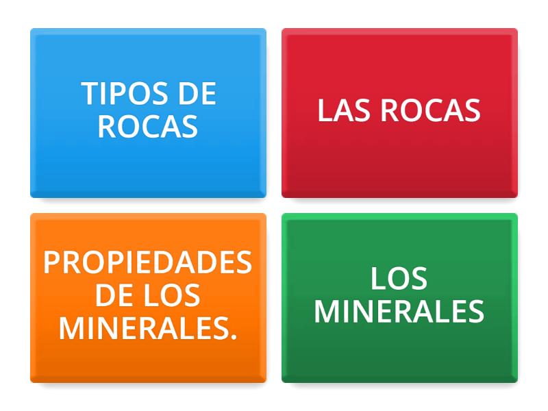 ROCAS Y MINERALES - Flip tiles