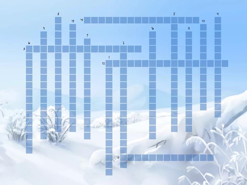 Telling the time - Crossword