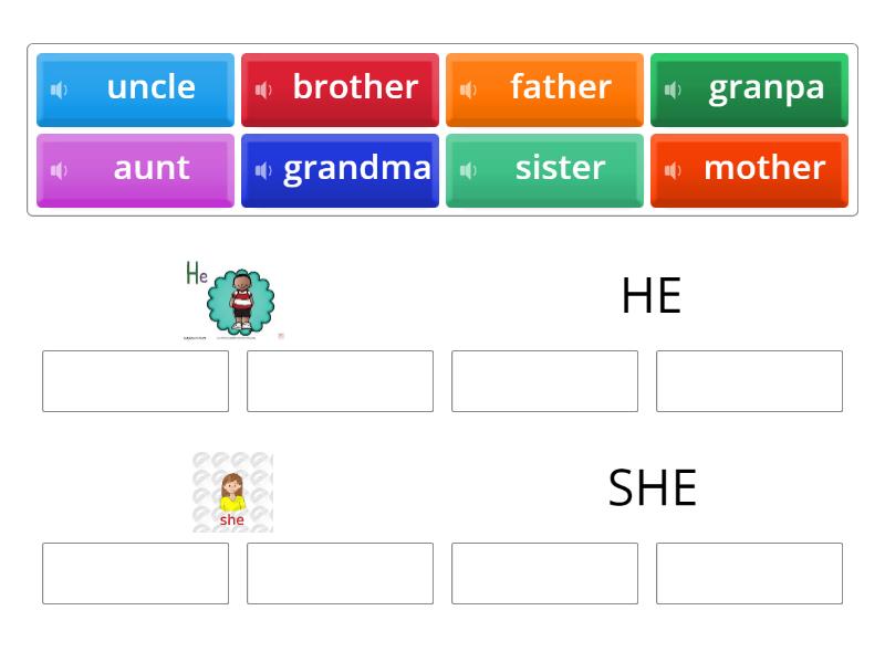 UNIT 2 FAMILY -- FORM A GROUP - Group sort