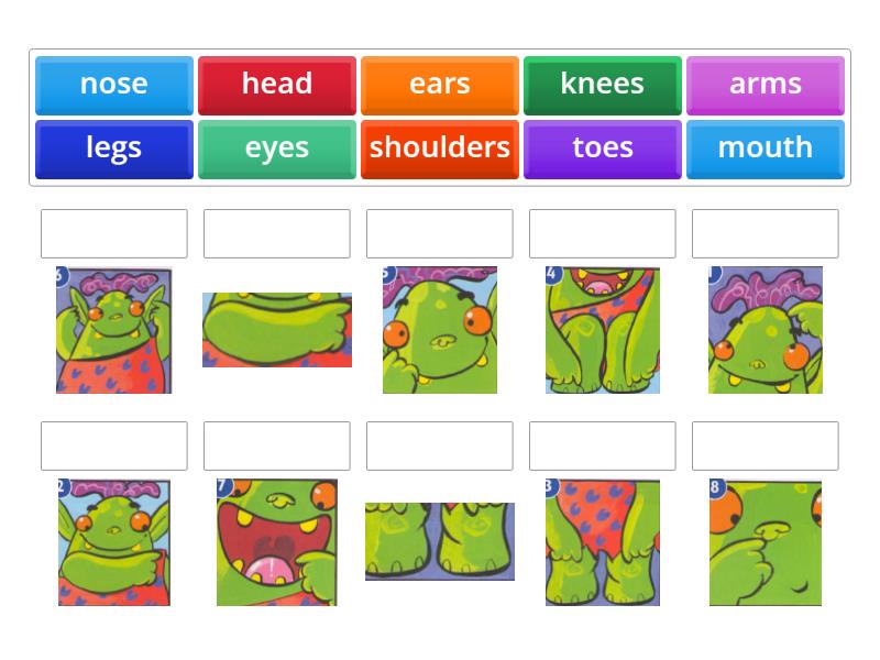 Body parts Troll - Match up