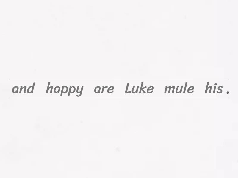 L3 U3Story- Luke and the Bone - Unjumble