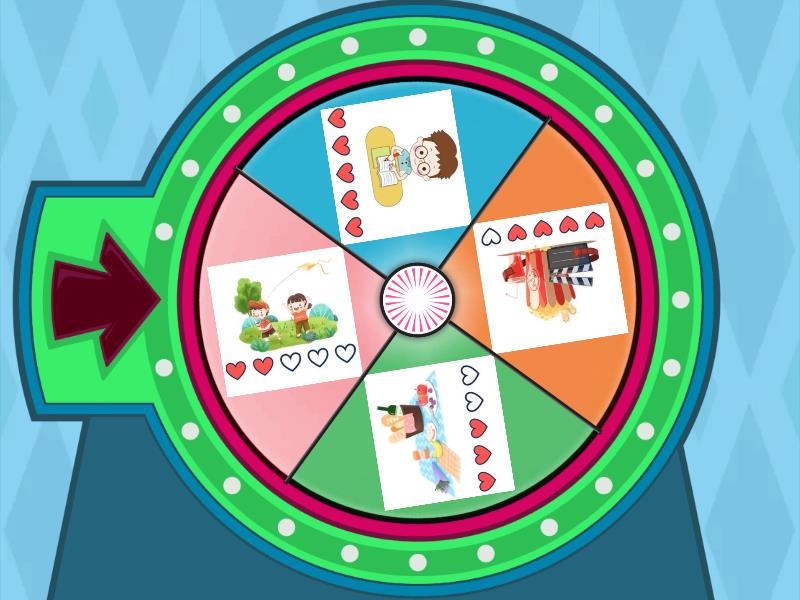 Work in pairs - Spin the wheel
