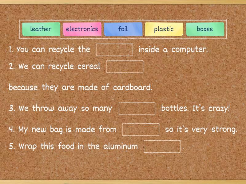 RECYCLING - Missing word
