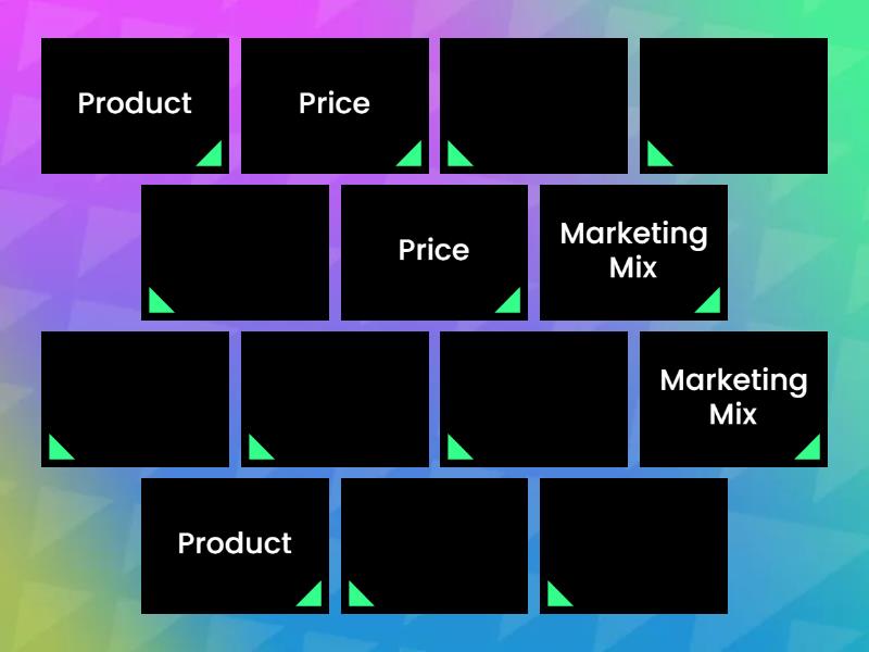 Marketing Mix - Matching pairs