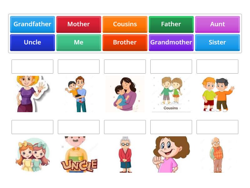 Family members matching activity (t.Zeinab) - Match up