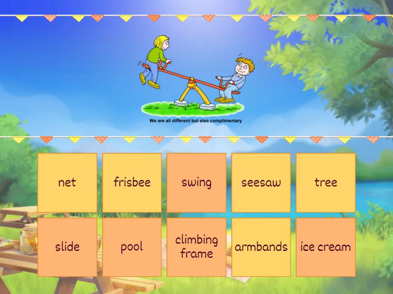 Family and Friends 1 Unit 5 Where's the ball? - Find the match