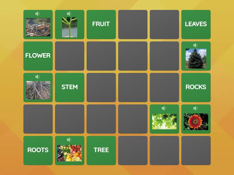 Memory game - Nature 1 - Matching pairs