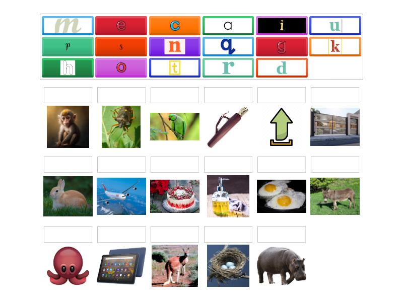 The letter game - Match up