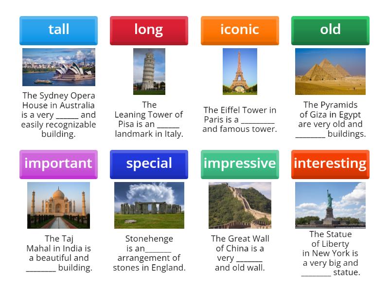 The famous landmark matching activity 1 - Desliar