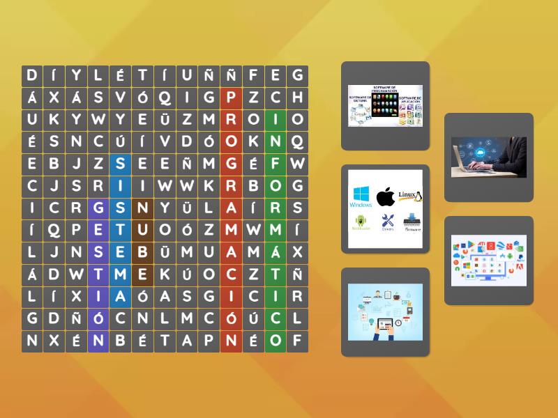 Tipos de software - Wordsearch