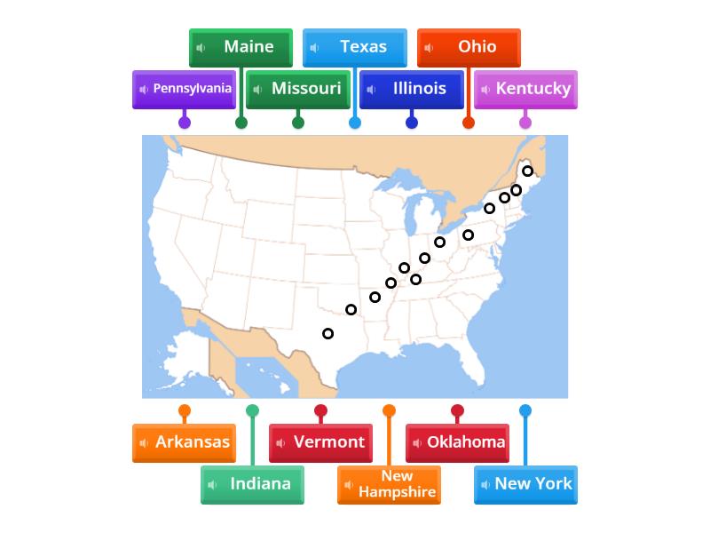 Path of Totality (Solar Eclipse 4/2024) - Labelled diagram