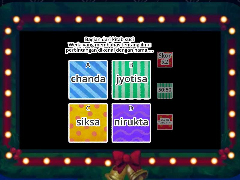 Ulangan agama Hindu kelas 3 - Concurso de preguntas
